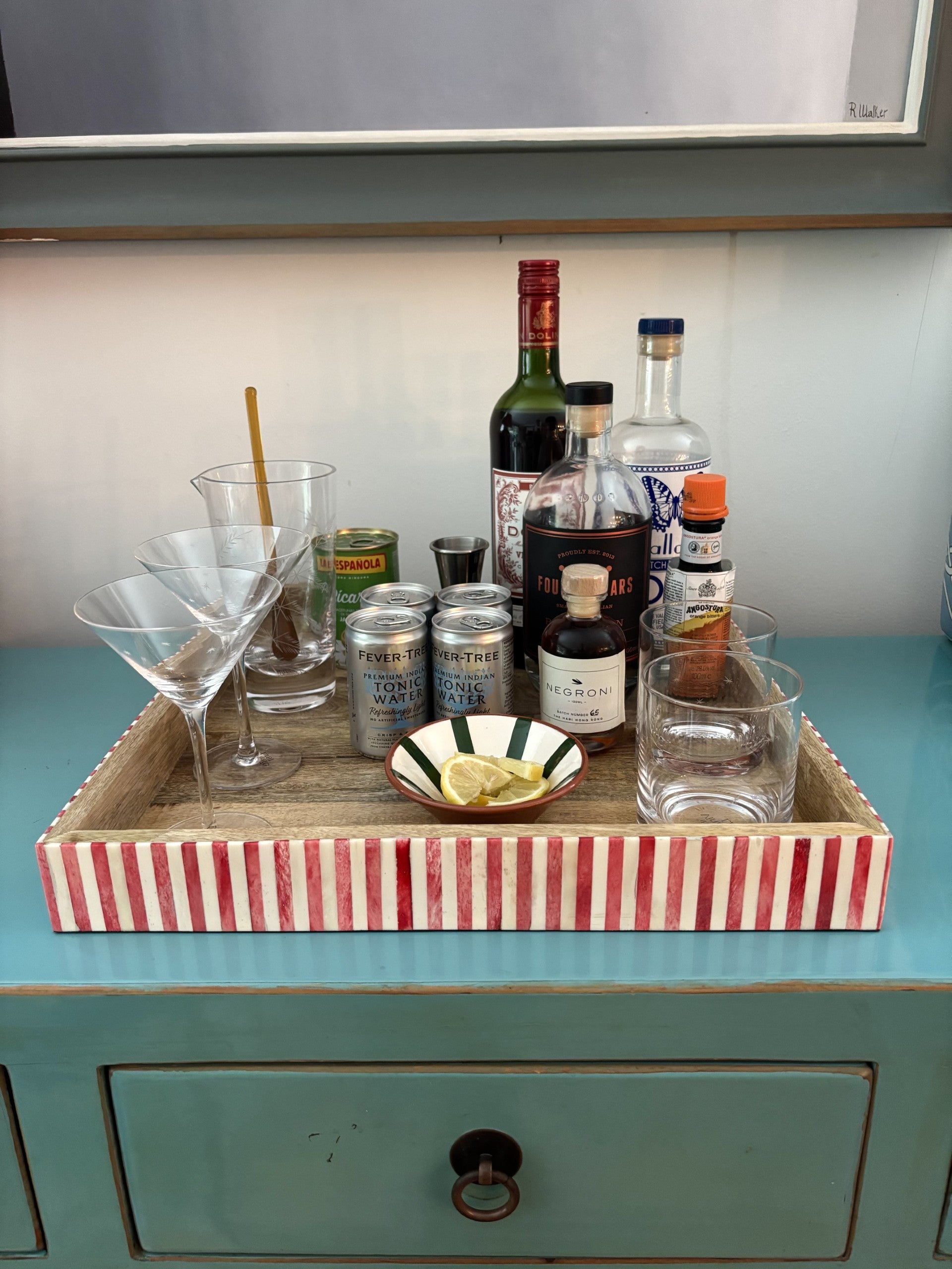 Bone Inlay Trays | Drinks Trays | Striped Trays – Tessa’s Kitchen HK